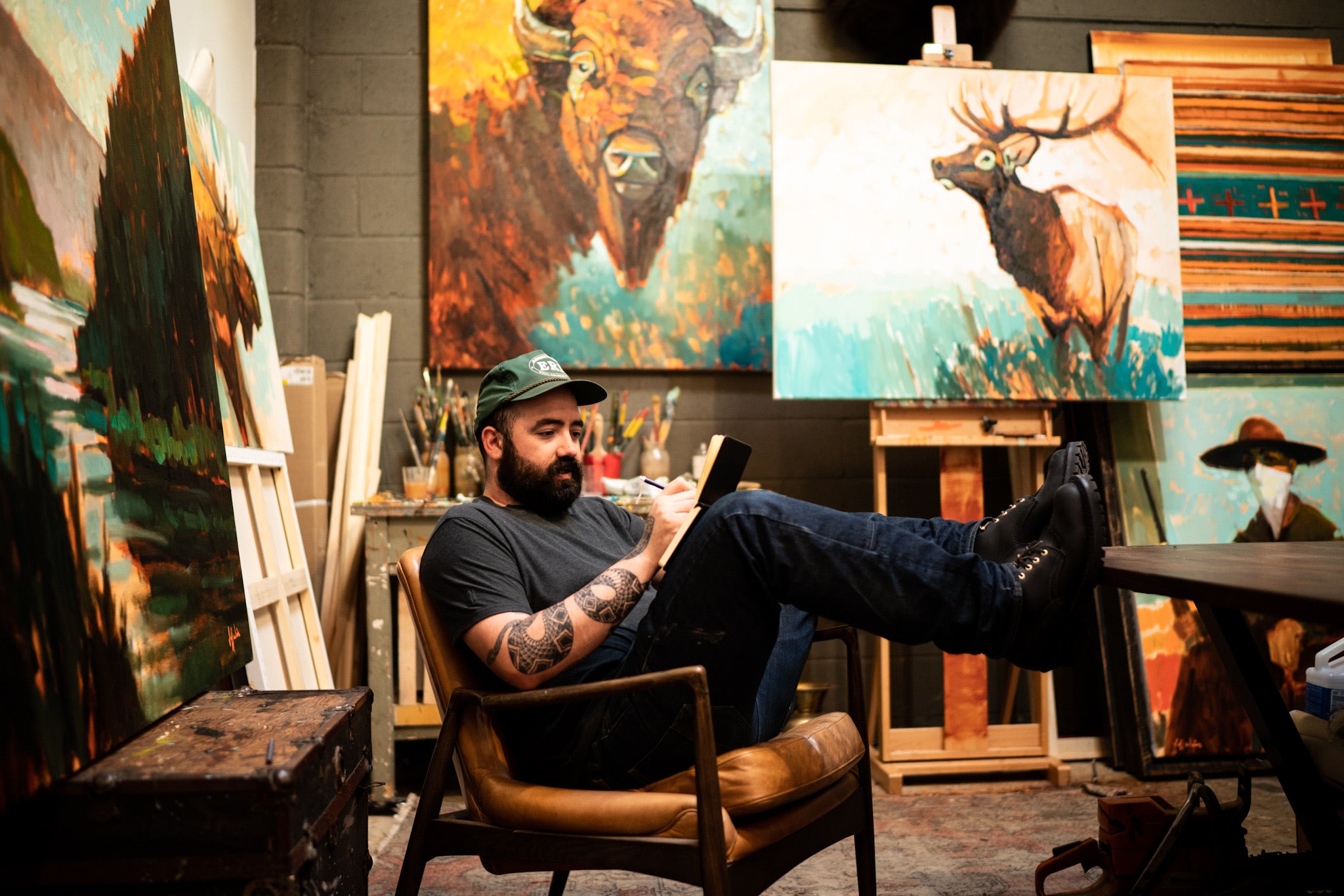 Jeff Weir Western Art- Oil Paintings and Sculptures